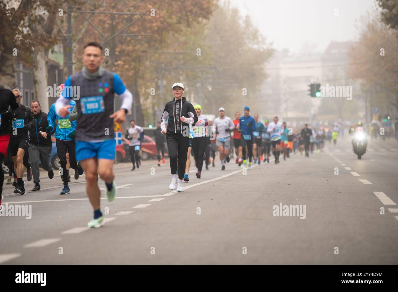 Runners compete in race on Traditional Belgrade Marathon and Half ...