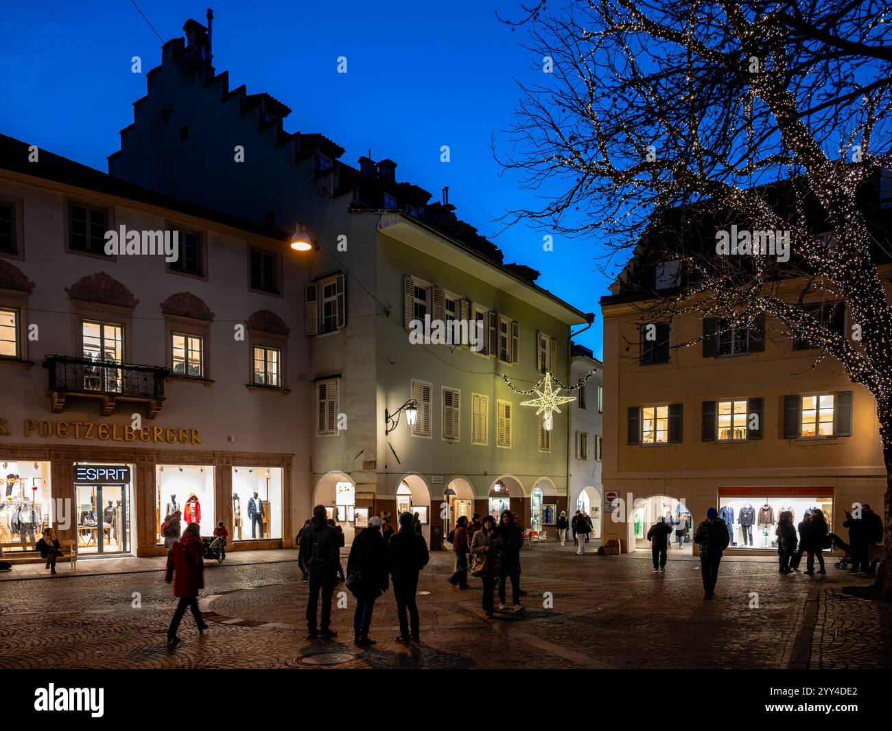 Christmas markets in Merano. City of Christmas magic Stock Photo - Alamy