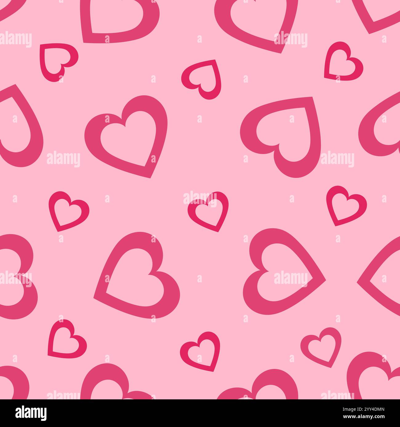Seamless hearts pattern creates a cheerful and vibrant backdrop for ...