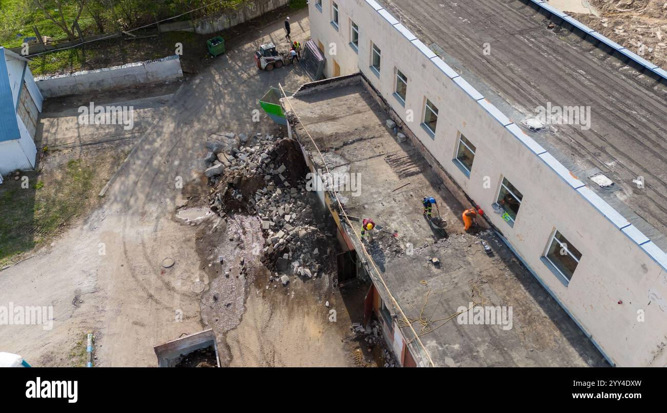 Demolished building overhead hi-res stock photography and images - Alamy