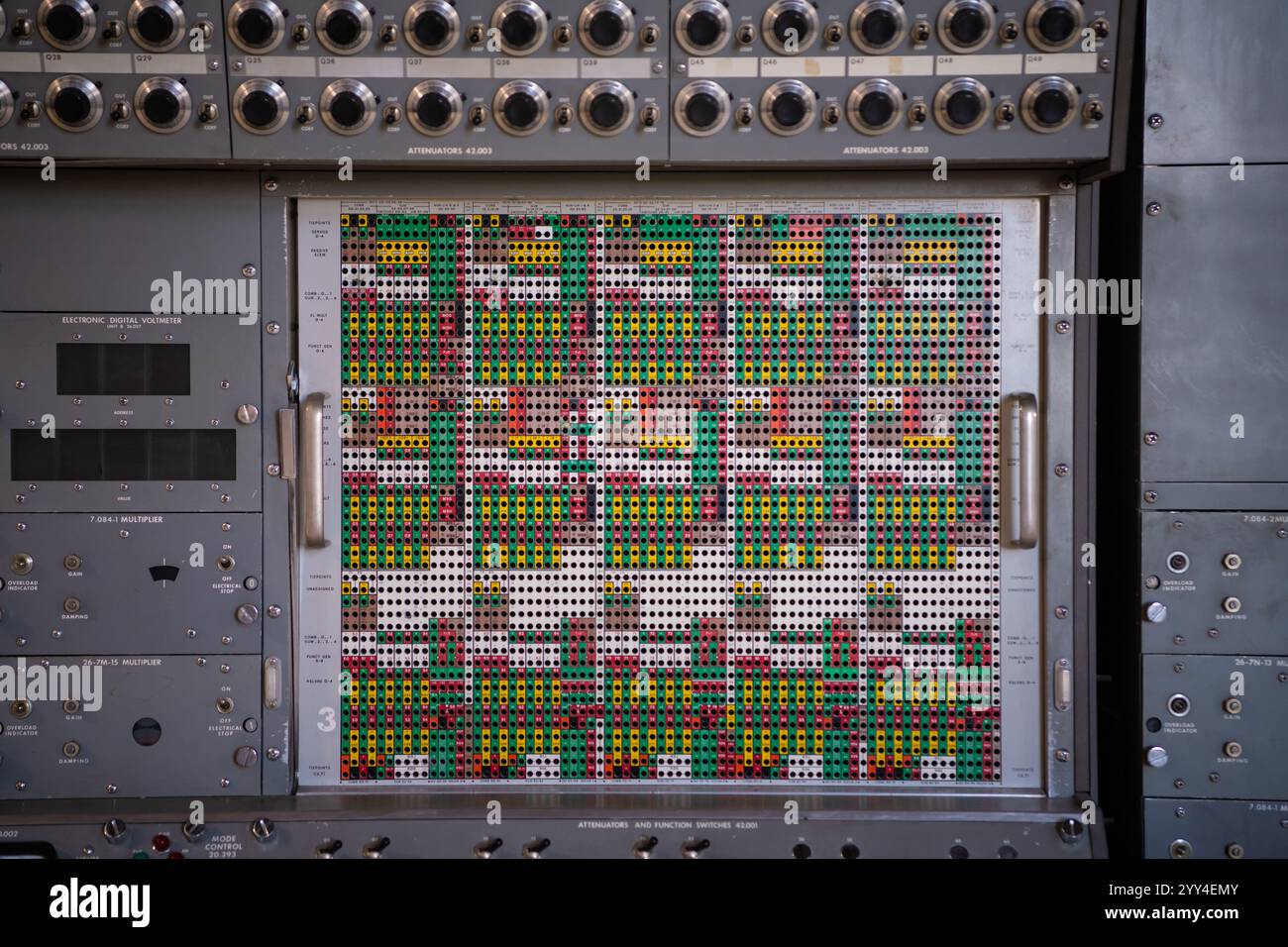 Old Electronic Analogue Computer. Closeup Stock Photo - Alamy
