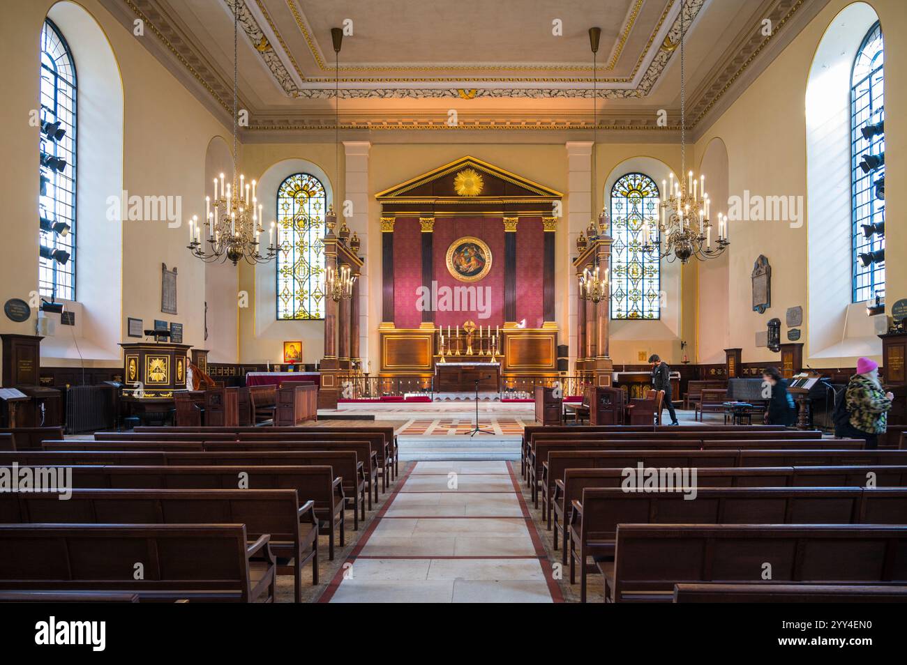Interior of St Paul's Church also known as The Actors Church a Church ...