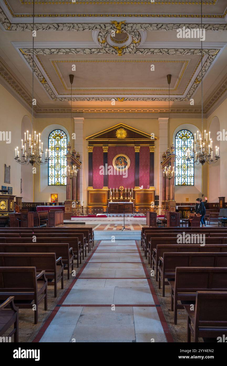 Interior of St Paul's Church also known as The Actors Church a Church ...
