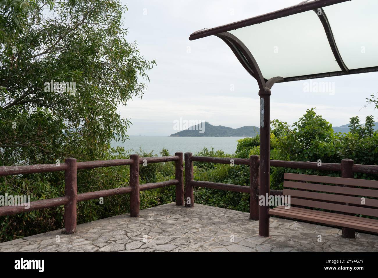 Sunshine island, top, is seen from Peng Chau island in Hong Kong. HKSAR ...