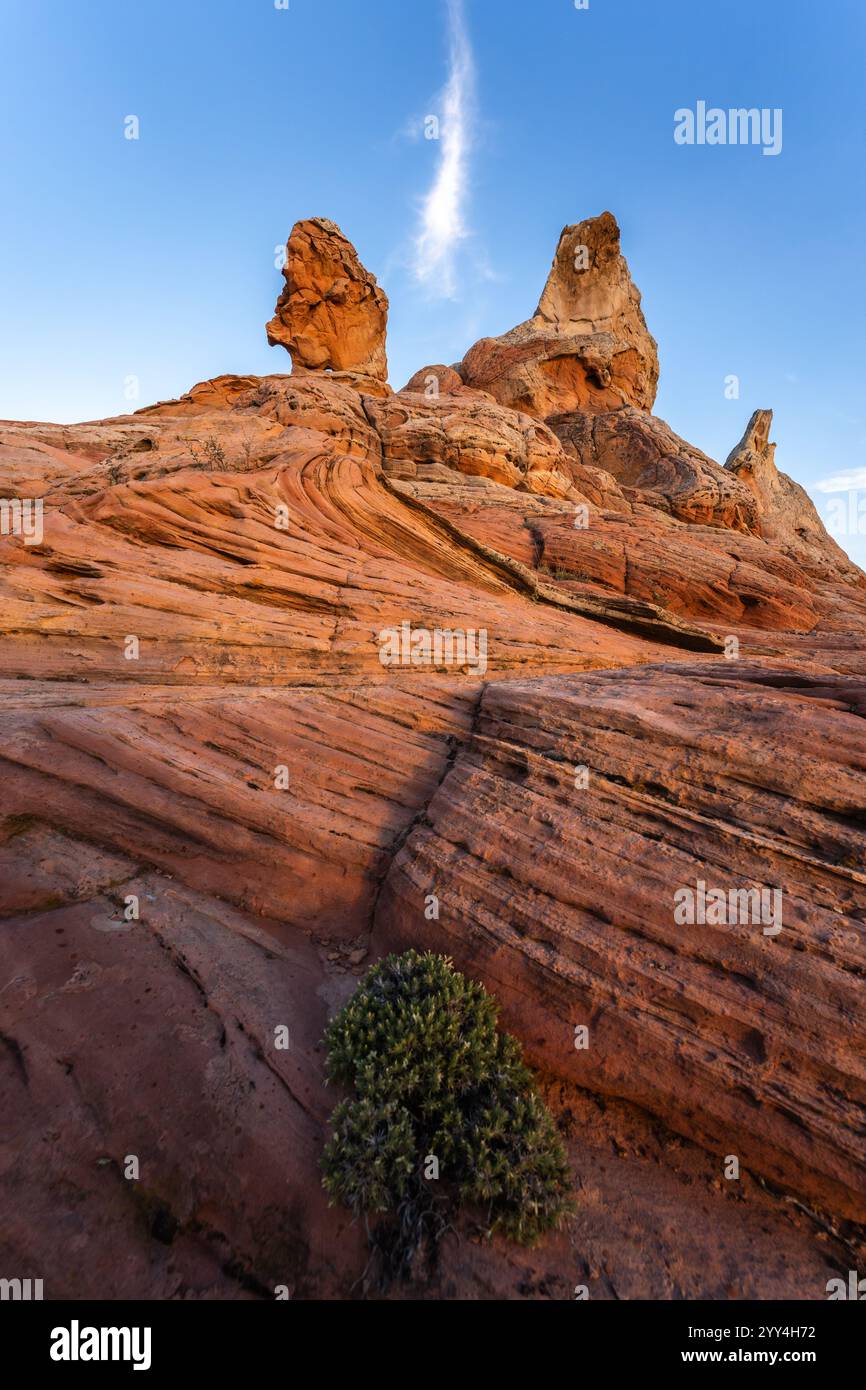 Stunning geological formations dominate the landscape at White Pocket ...