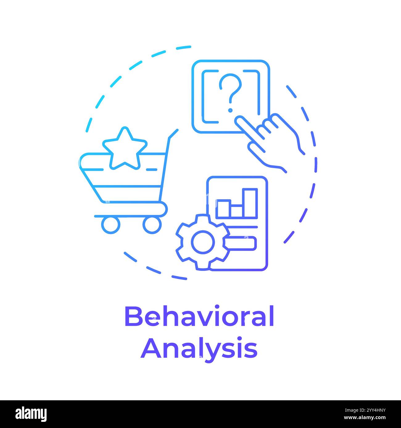 Behavioral analysis blue gradient concept icon Stock Vector Image & Art ... Behavioral analysis blue gradient concept icon Stock Vector Image & Art ...