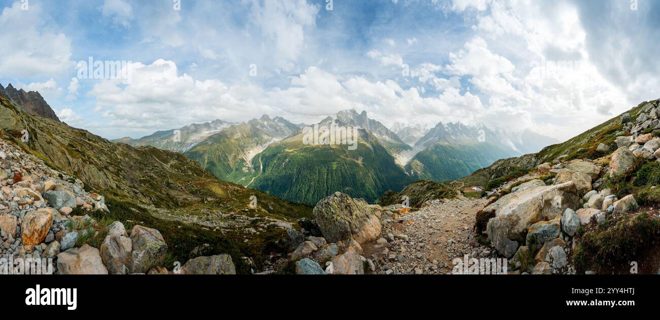 Photo capturing the stunning landscape of the French Alps near Chamonix ...