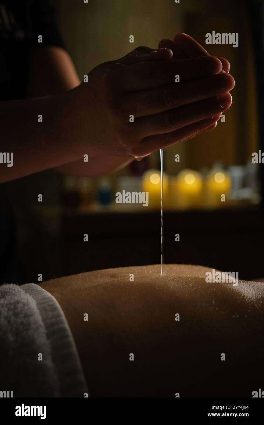 Experience ultimate relaxation at a luxury spa with a soothing oil ...