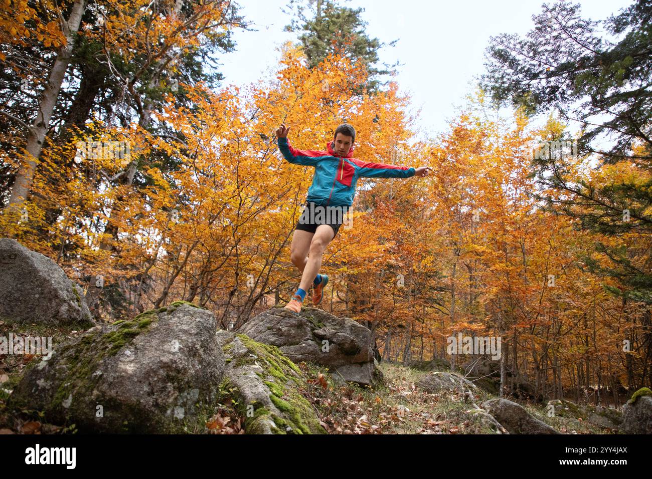 Vibrant young man leaps hi-res stock photography and images - Alamy