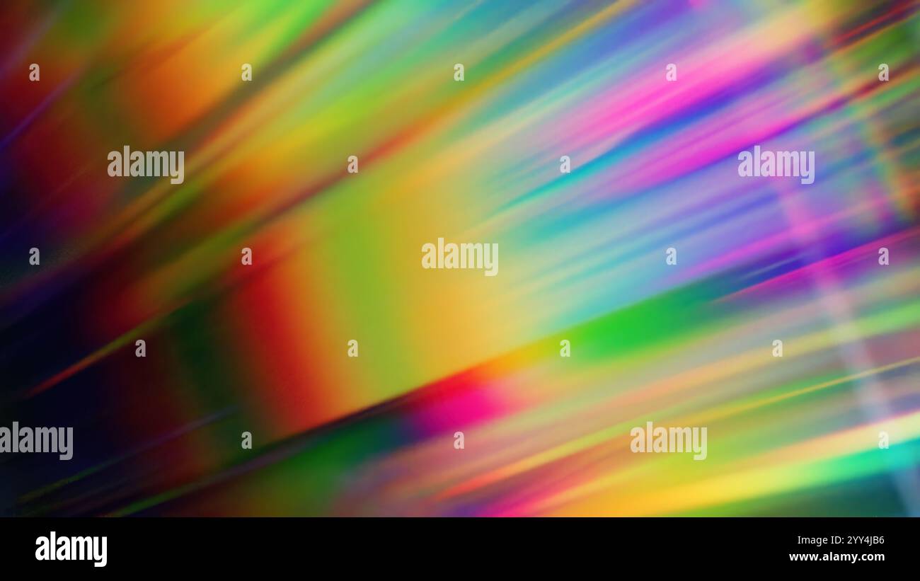 A dynamic 3D illustration of refraction light lines in vibrant colors ...