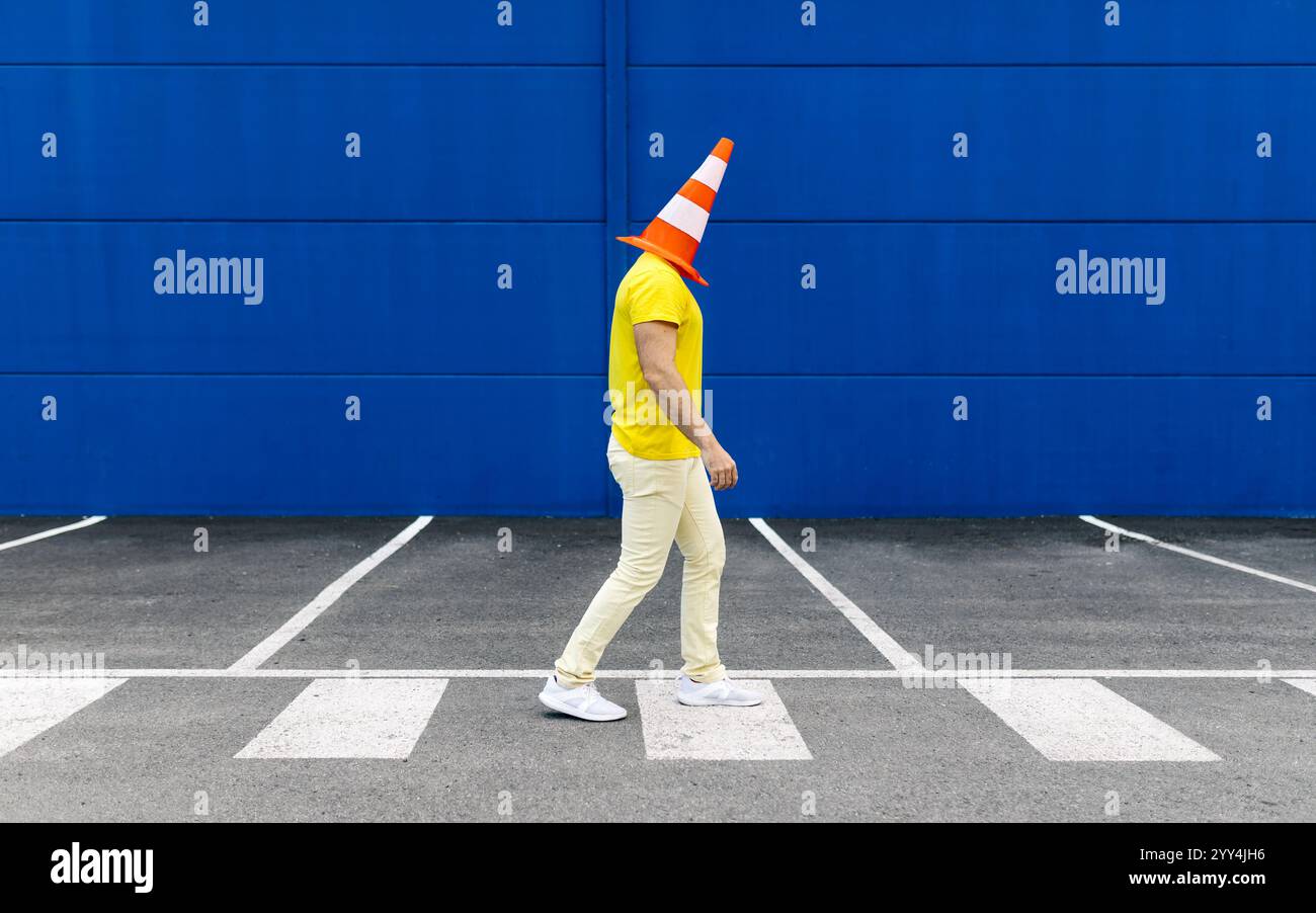 Funny unusual traffic cone hi-res stock photography and images - Alamy