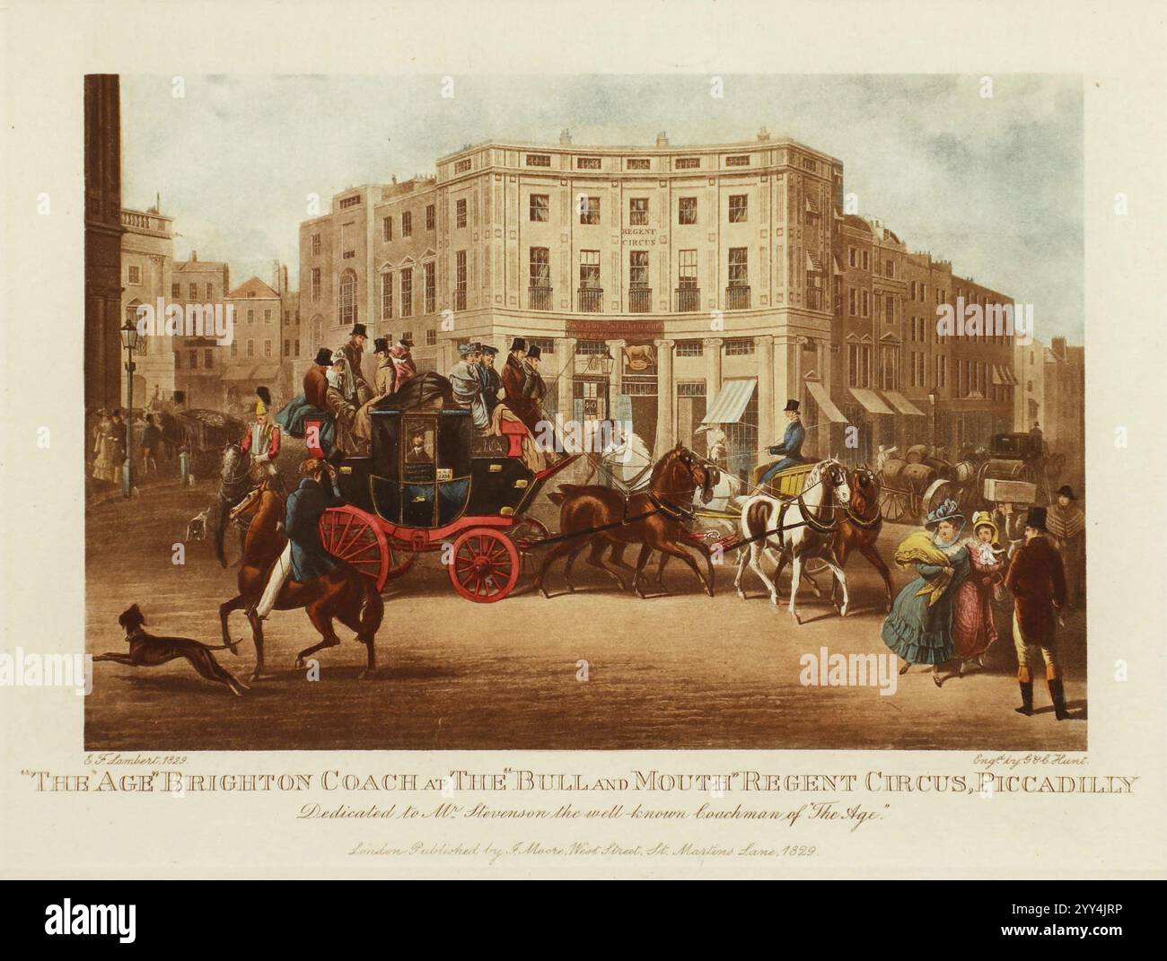 The Age Brighton Coach at the "Bull and Mouth" Regent Circus ...