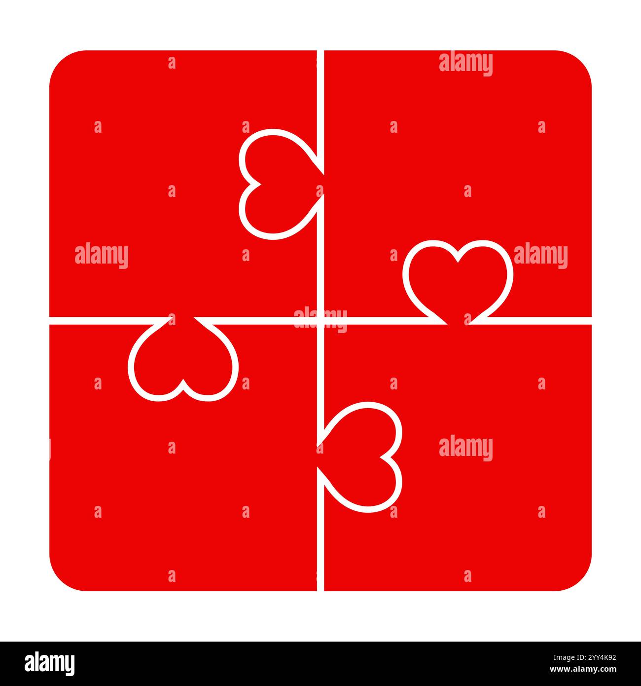 Puzzle with heart shapes, heart love valentine puzzle piece jigsaw ...