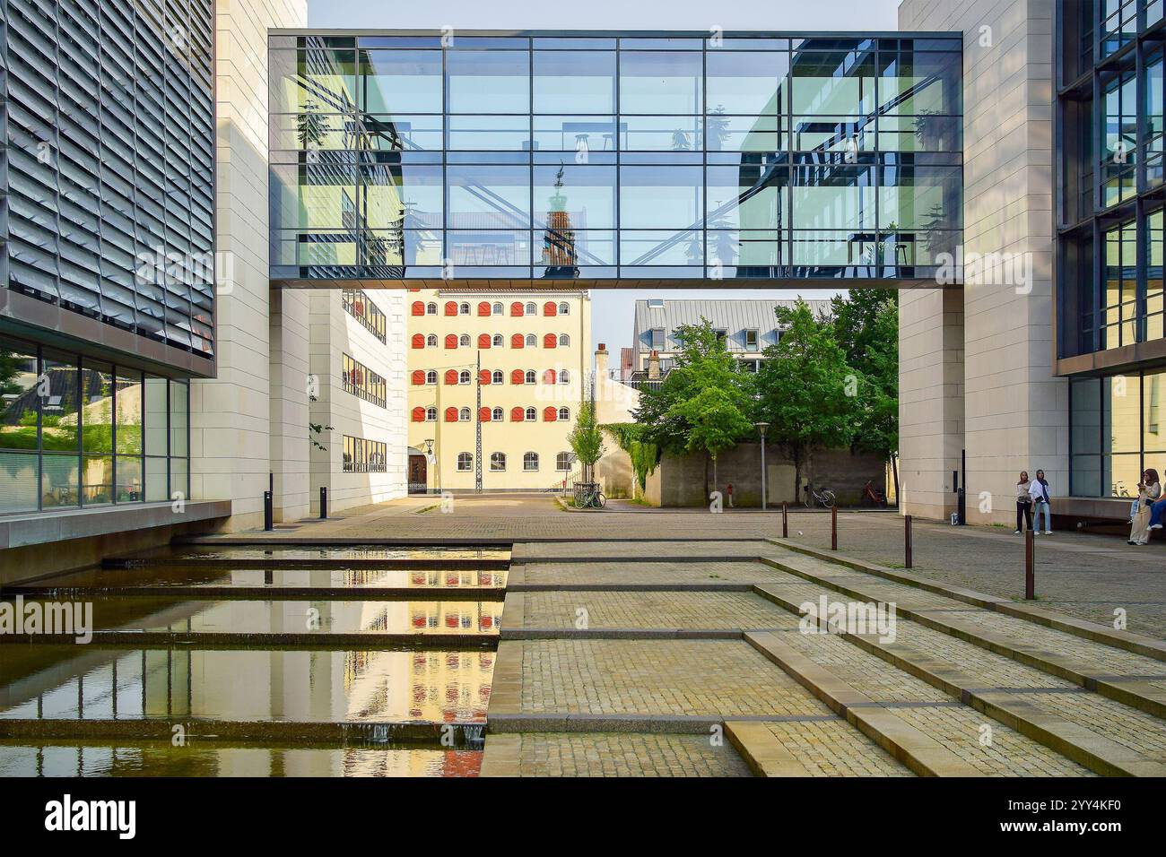 Copenhagen, Denmark. December 19, 2024. Modern glass building in ...