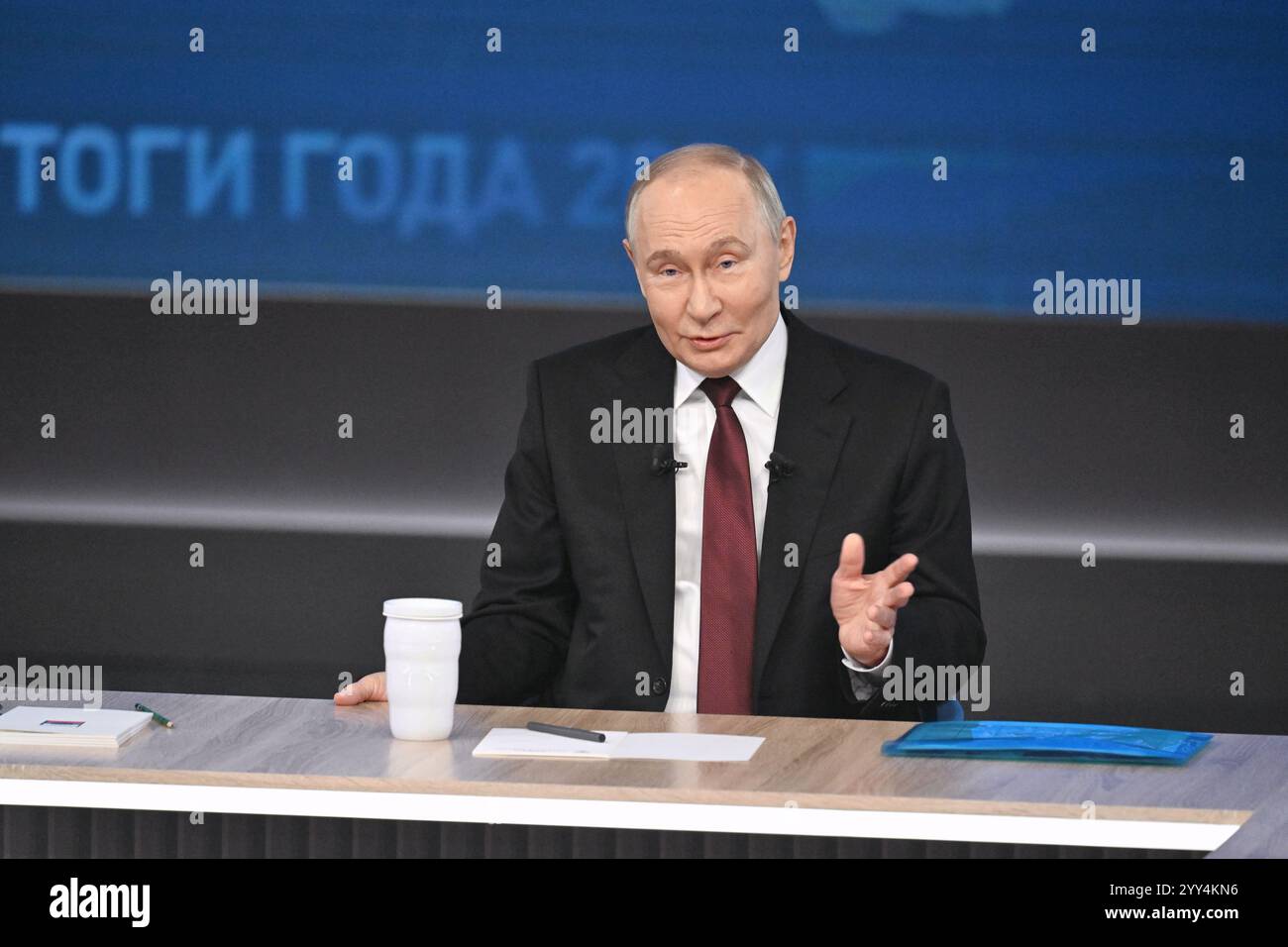 Moscow, Russia. 19th Dec, 2024. Russian President Vladimir Putin during ...