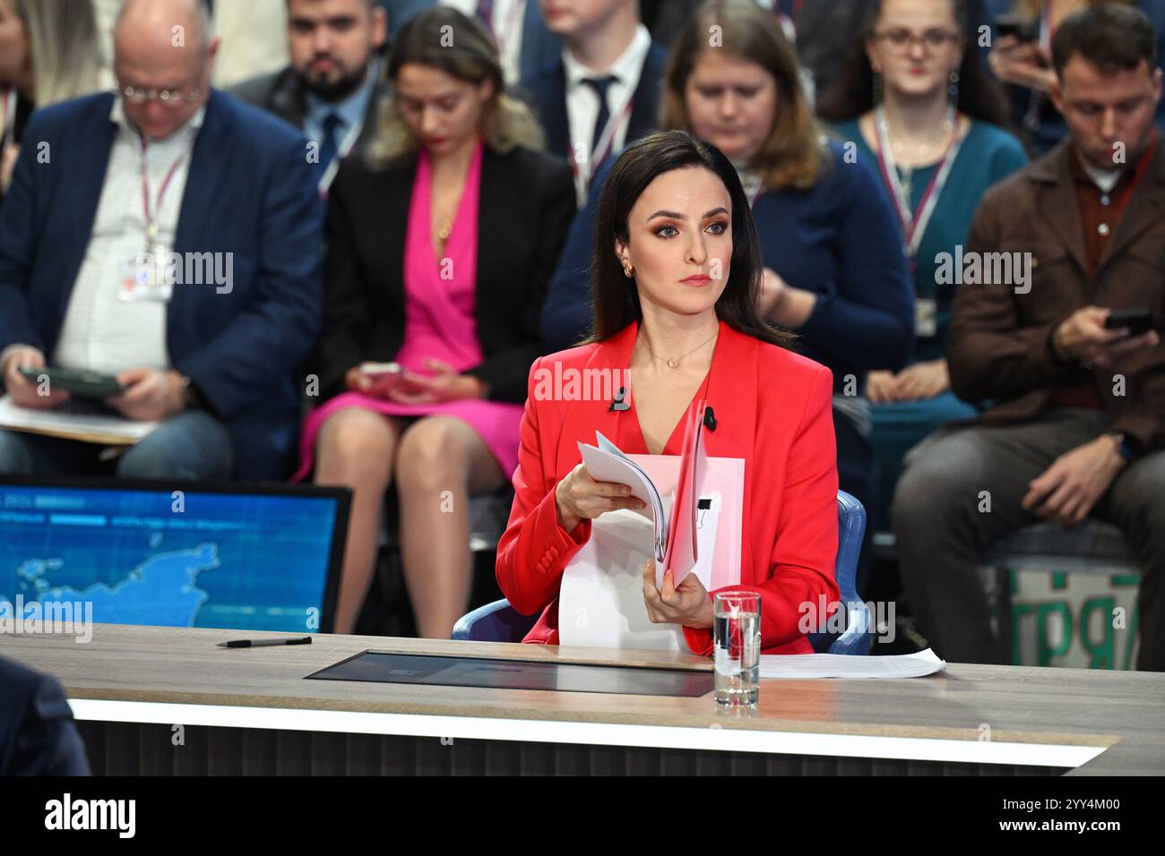 Moscow, Russia. 19th Dec, 2024. TV presenter Alexandra Suvorova before ...
