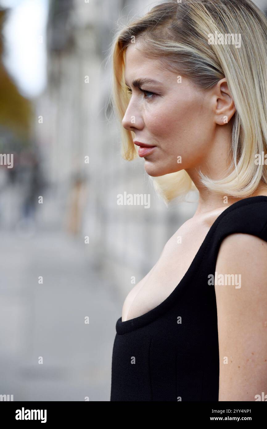 Elena Perminova - Street style outside MIU MIU - Paris Fashion Week ...