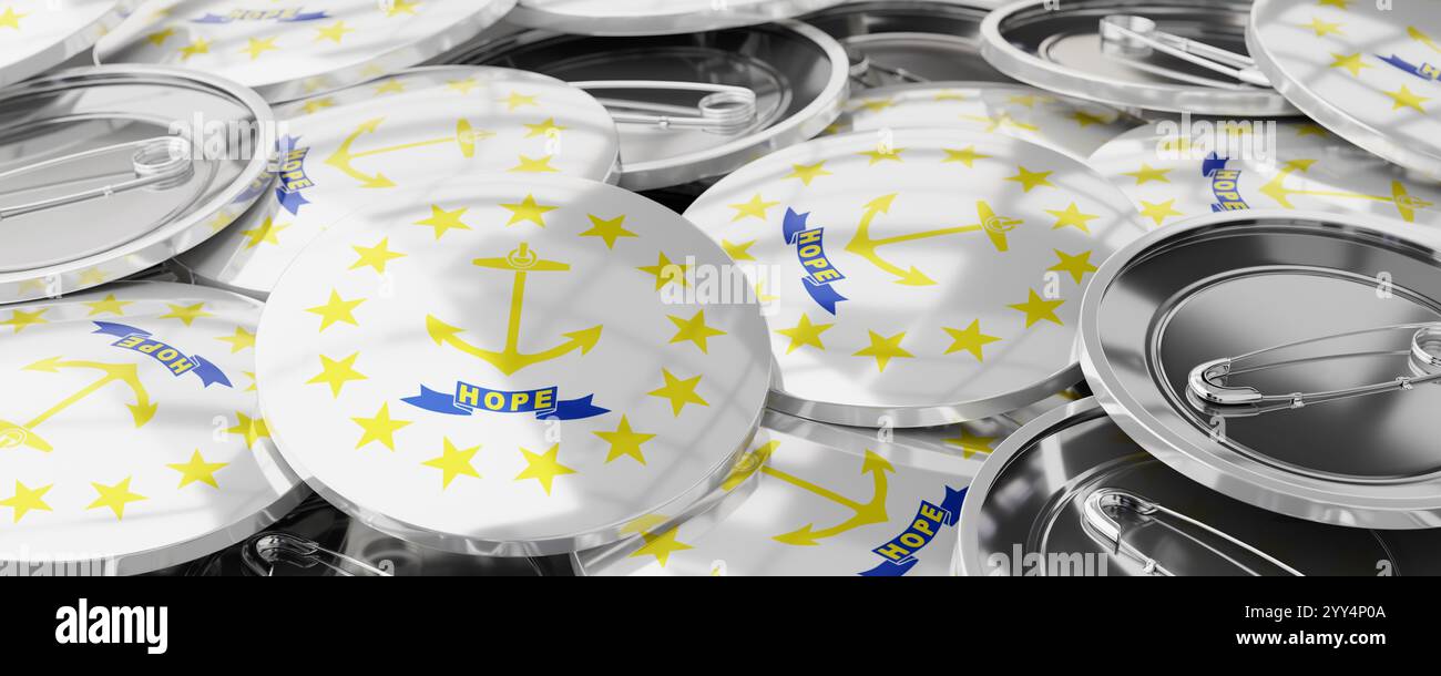Rhode island circle flag hi-res stock photography and images - Alamy