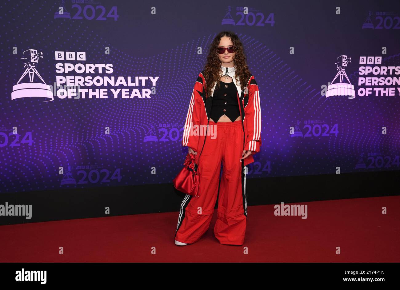 Lola Tambling arriving for the 2024 BBC Sports Personality of the Year ...