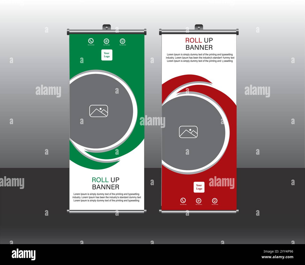 X banner mockup Stock Vector Images - Alamy