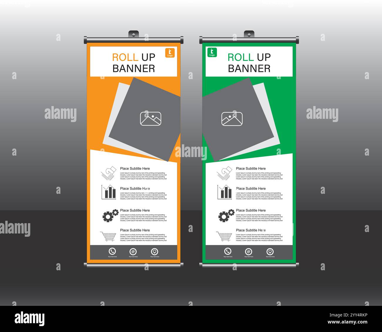 Roll up banner design, Roll up brochure flyer banner design template ...