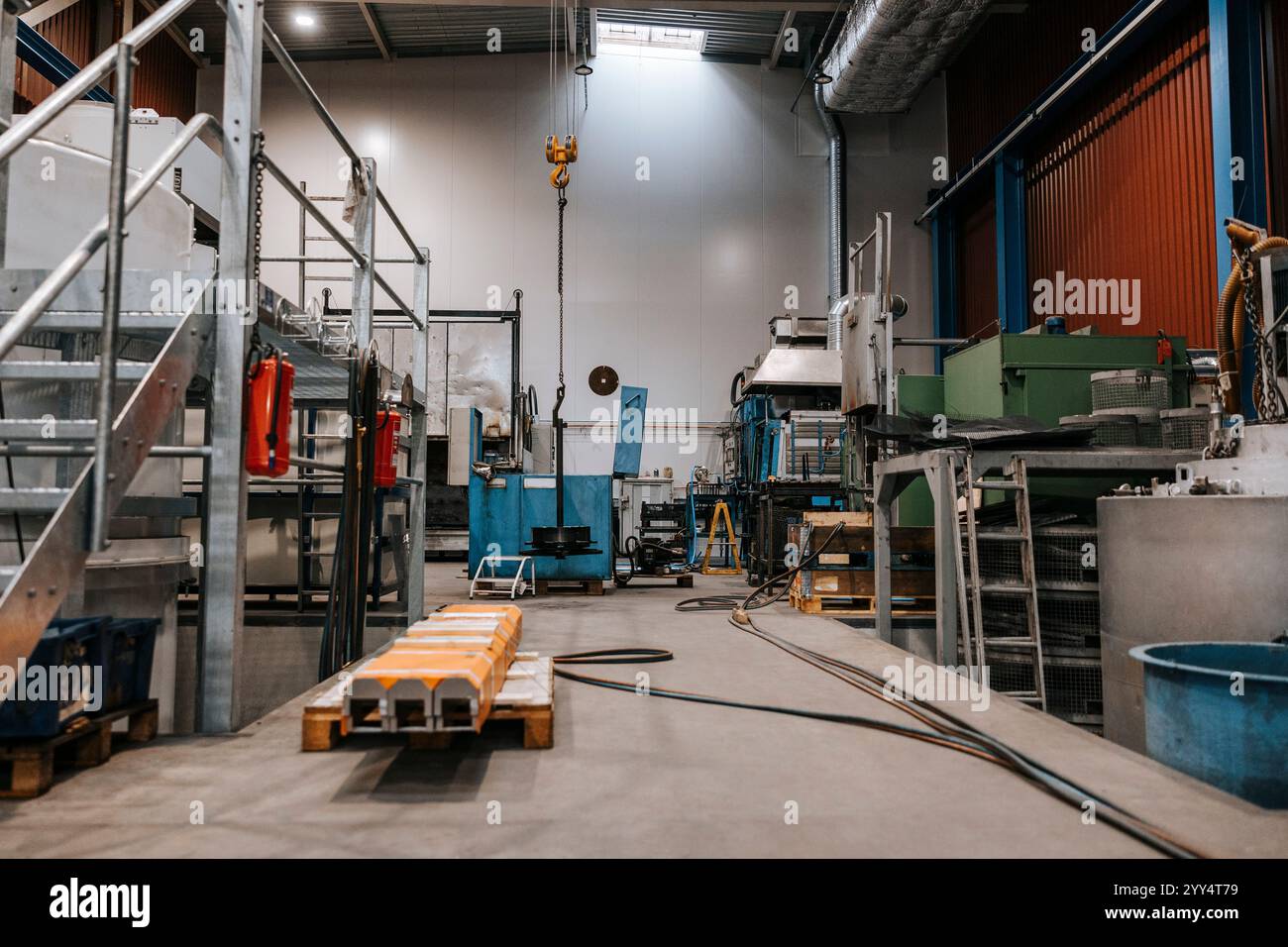 Machines and work tools in steel manufacturing factory Stock Photo - Alamy