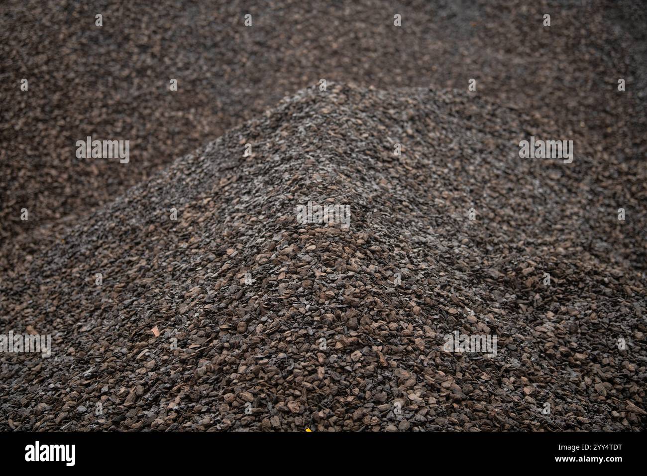 Large pile of black coal. Heaps of coal. Industrial coals. It can be ...