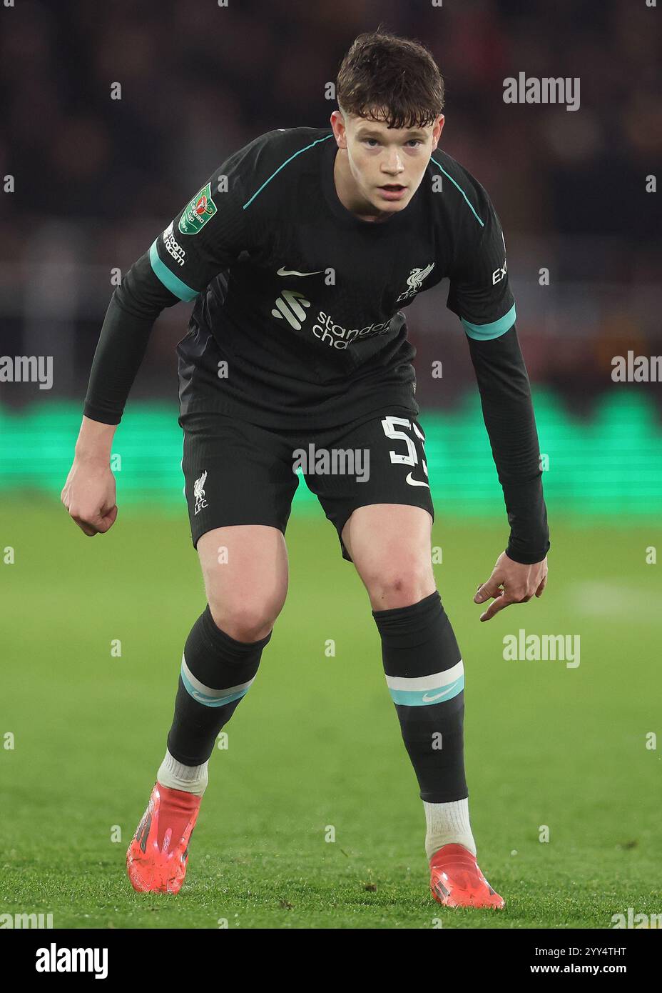 Southampton, UK. 18th Dec, 2024. James McConnell of Liverpool during ...