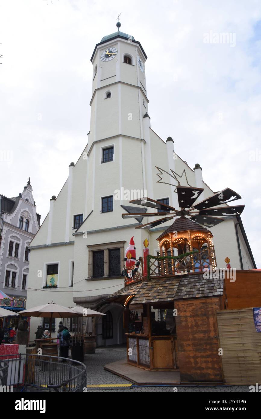 Christkindl Markt Gluehweinstand Weiden Opf 18.12.2024 Rathausplatz ...