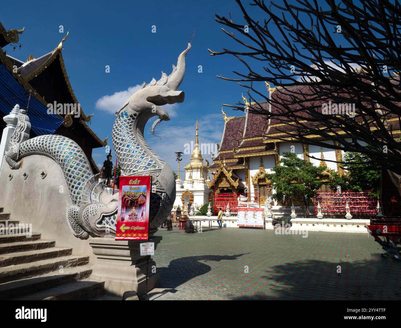CHIANG MAI THAILAND, 19 DECEMBER 2024 : Wat Pa Daed is the enshrinement ...