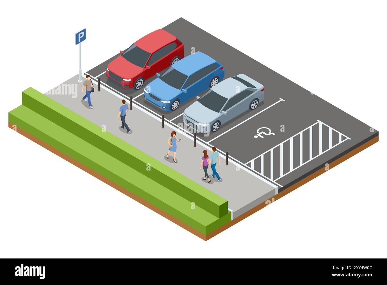 Designated pathway Stock Vector Images - Alamy