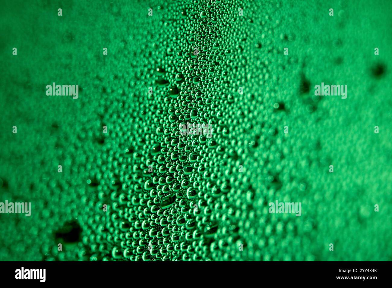 Close Up of Condensation Floating Liquid Water Bubbles and Drips on ...