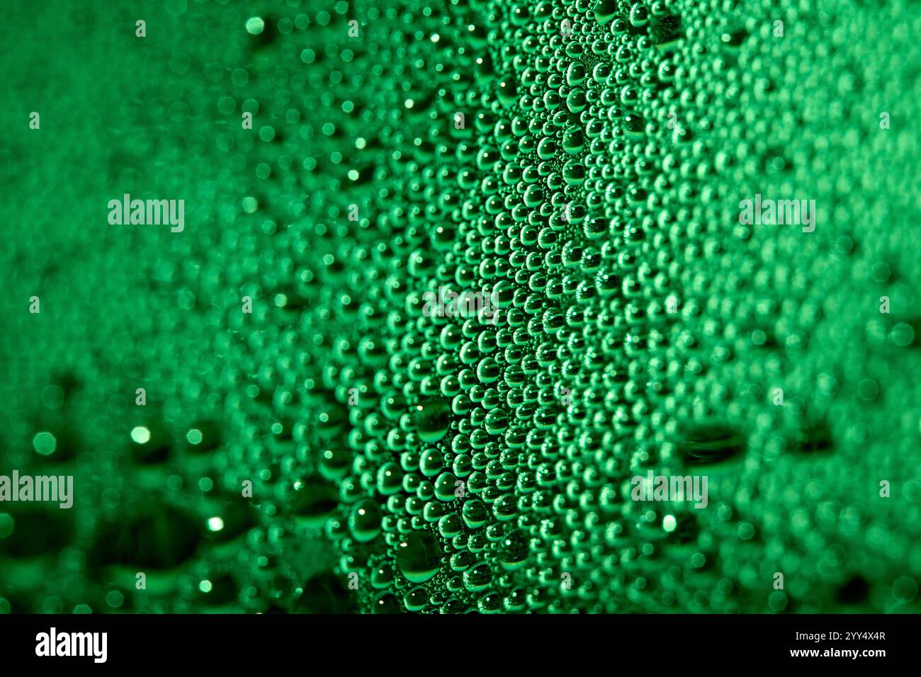 Close Up of Condensation Floating Liquid Water Bubbles and Drips on ...