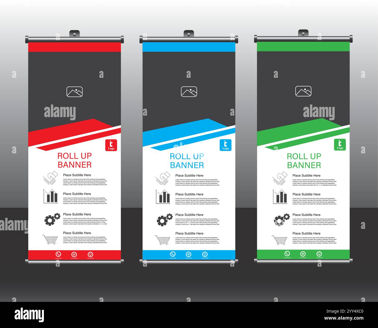 Roll up banner design, Roll up brochure flyer banner design template ...