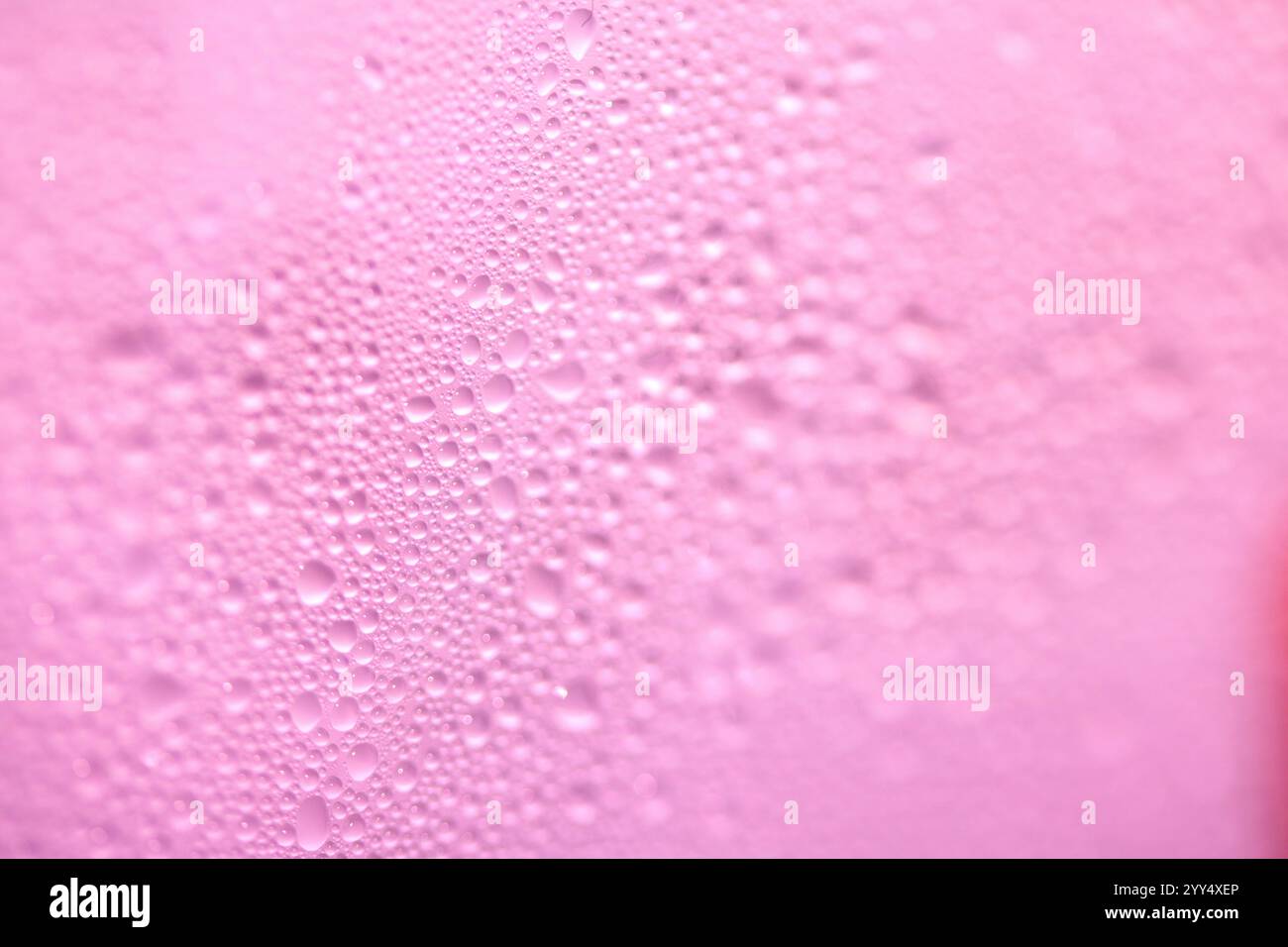 Close Up of Condensation Floating Liquid Water Bubbles and Drips on ...