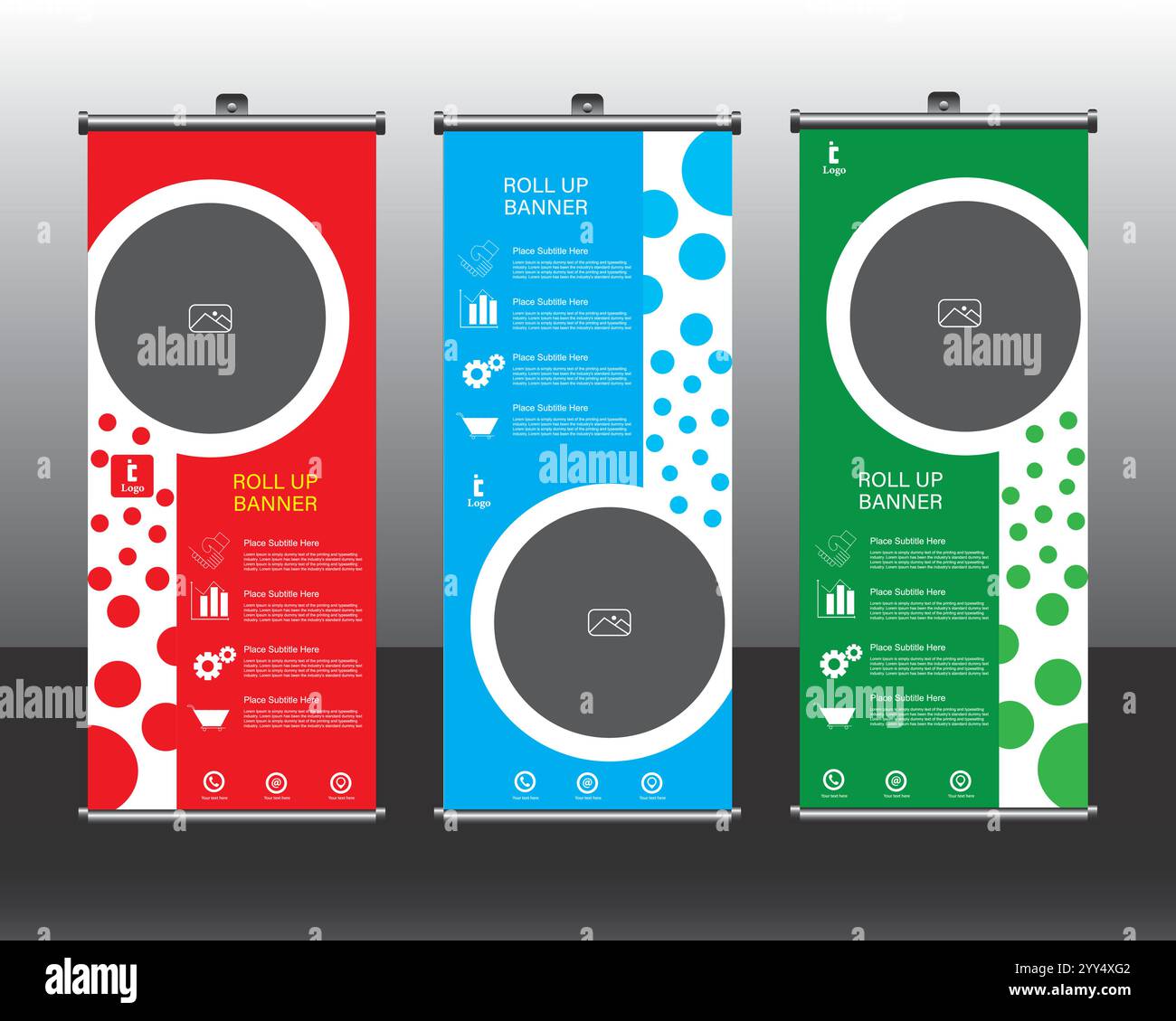 Roll up banner design, Roll up brochure flyer banner design template ...