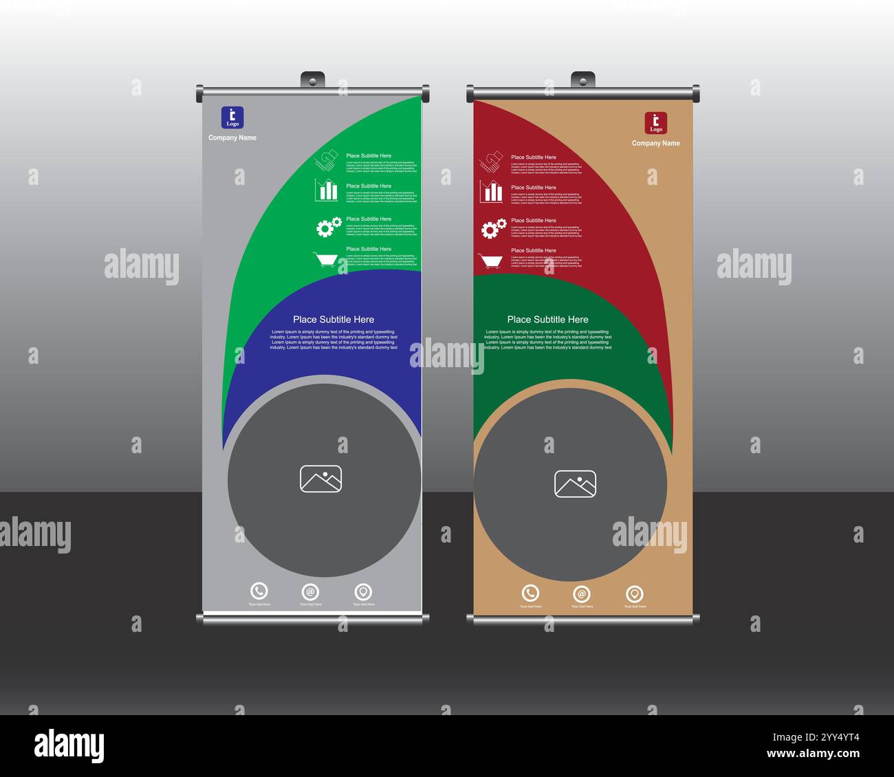 Roll up banner design, Roll up brochure flyer banner design template ...