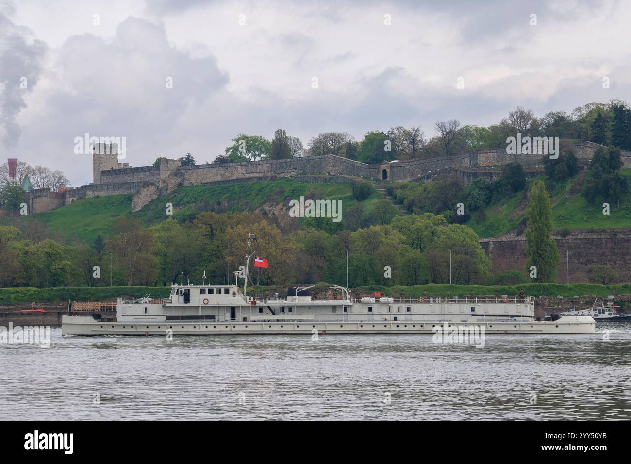 Boats and ships of the Serbian Armed Forces River Flotilla with ...