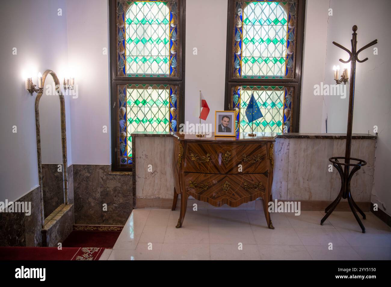 Interior of the Republic of Poland Embassy building in Belgrade, Serbia ...