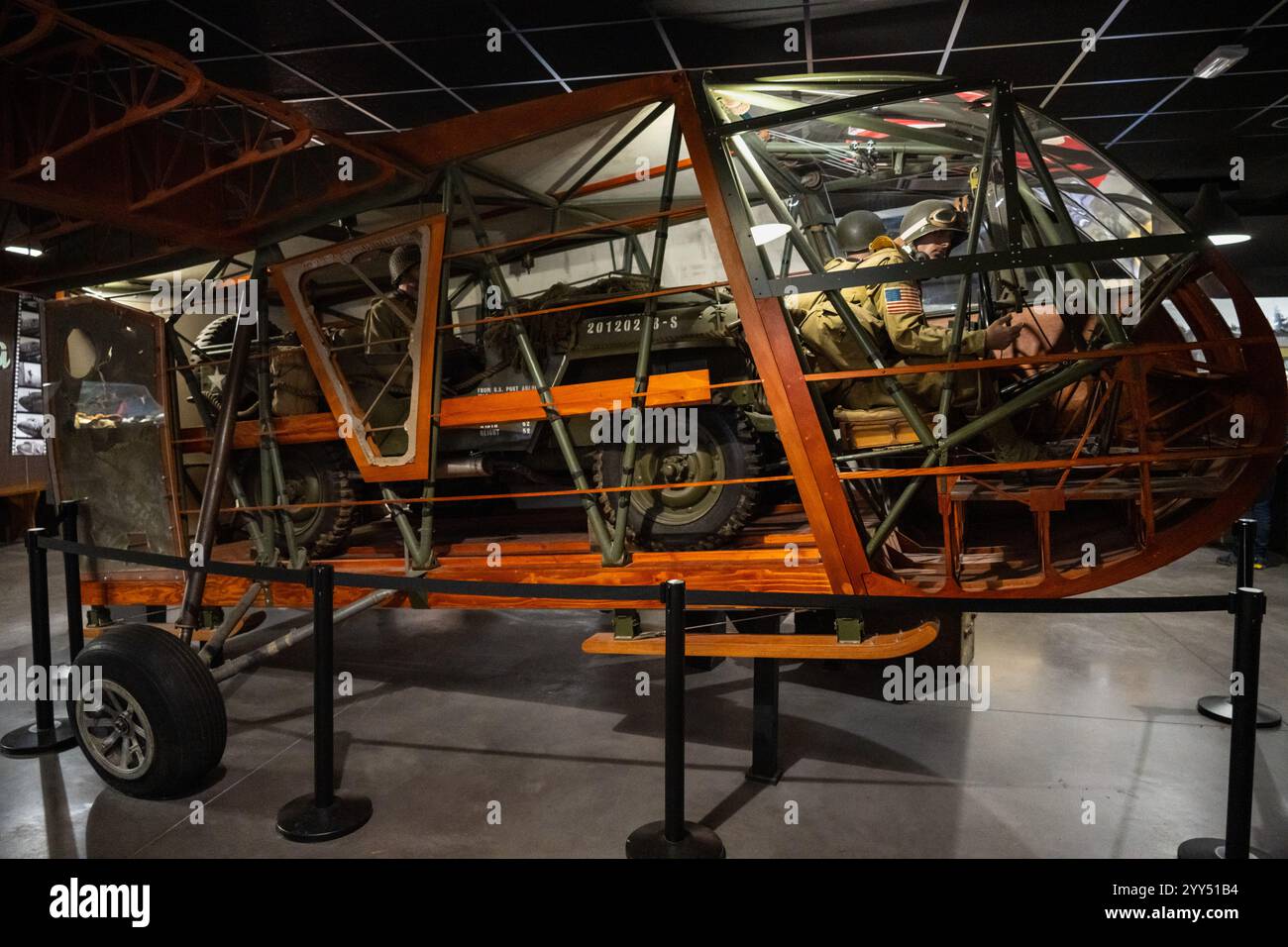 Glider, D-Day Experience Museum, Carentan, Normandy, France Stock Photo ...