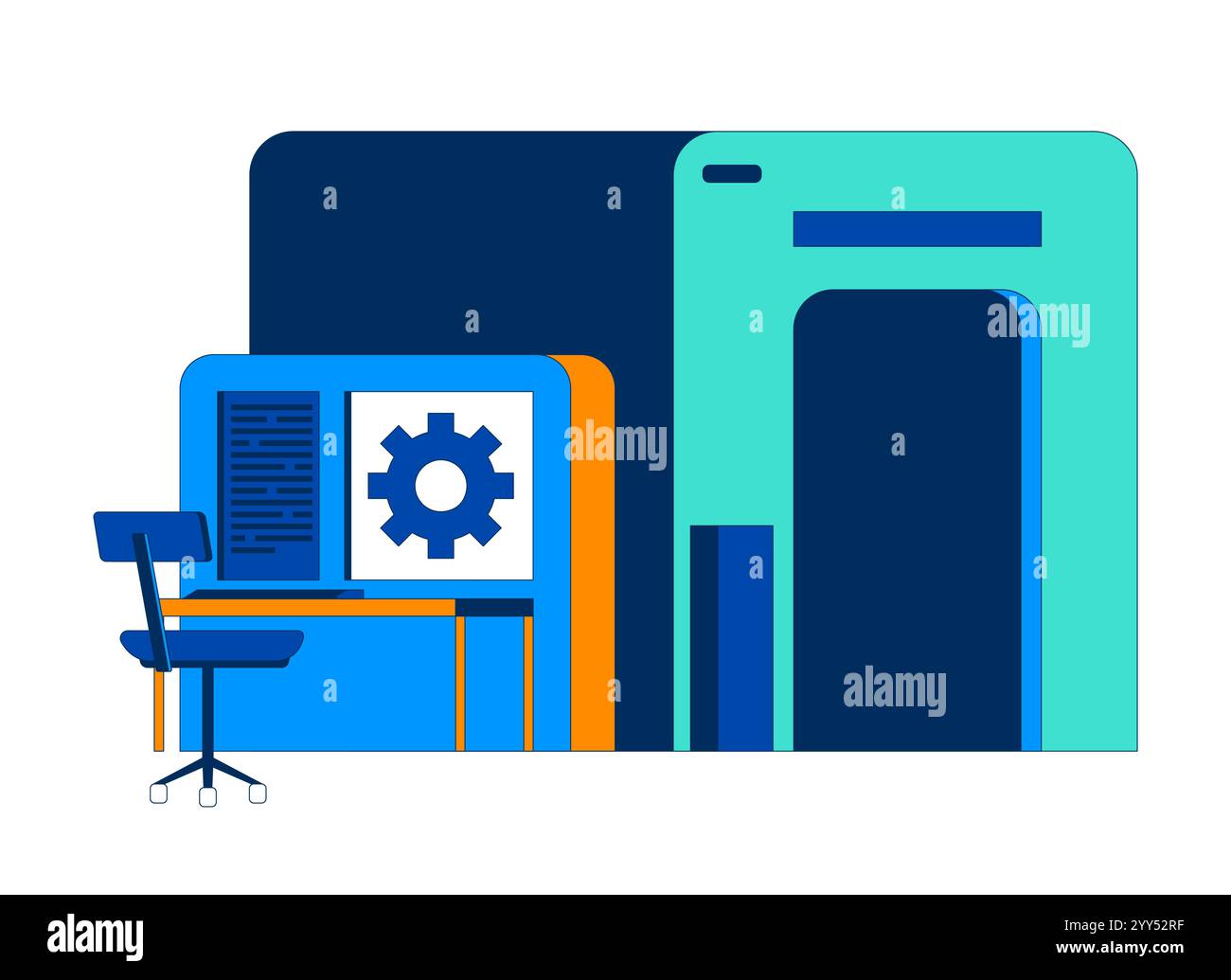 Engineering workstation Stock Vector Images - Alamy