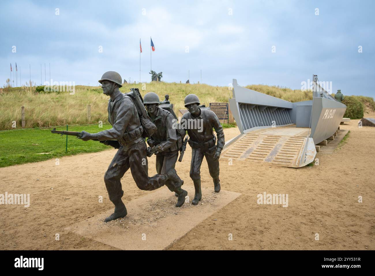 Higgins Boat Monument, Utah Beach, Normandy, France Stock Photo - Alamy