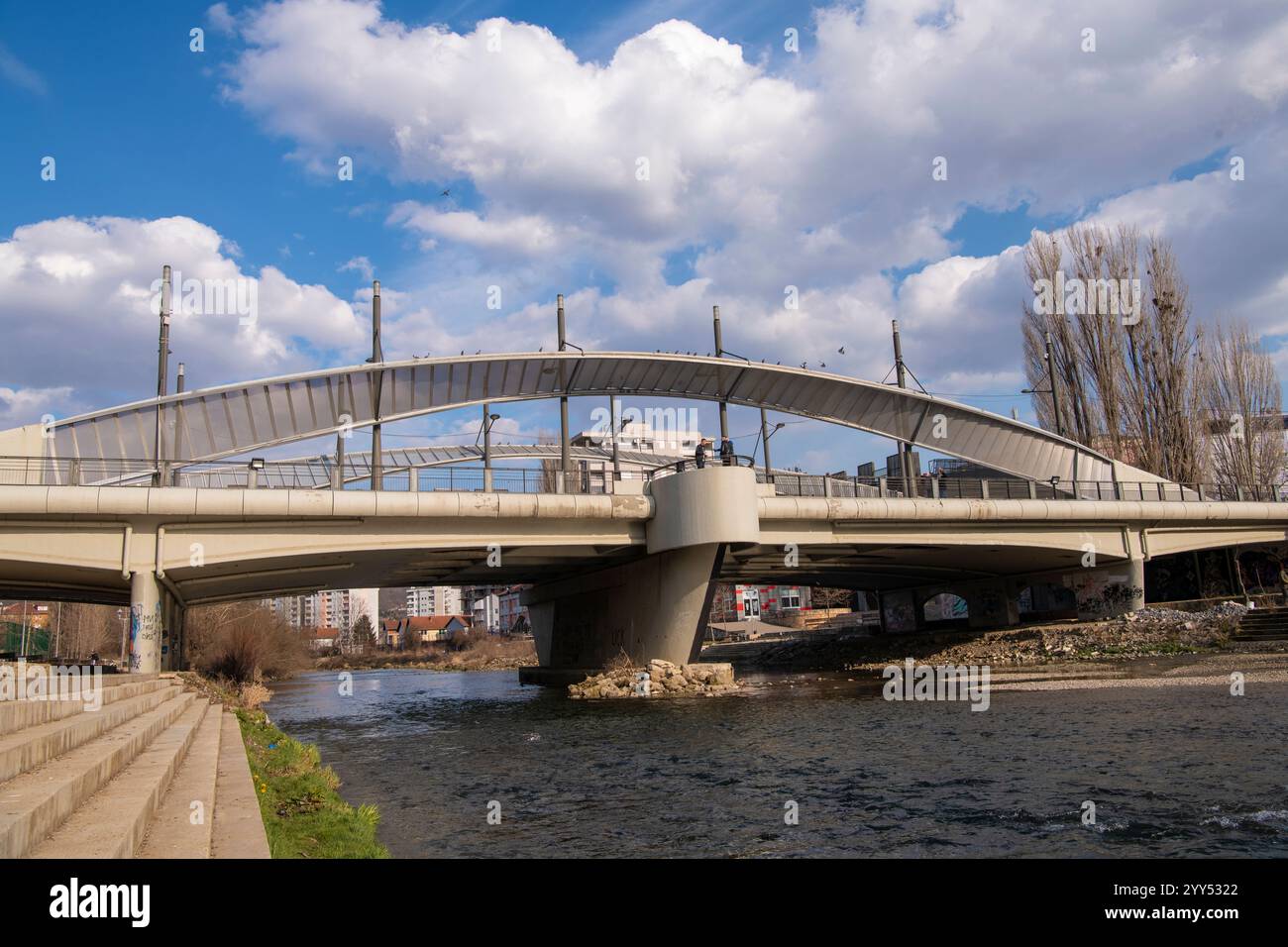 The New Bridge is a steel truss bridge crossing the Ibar river in ...
