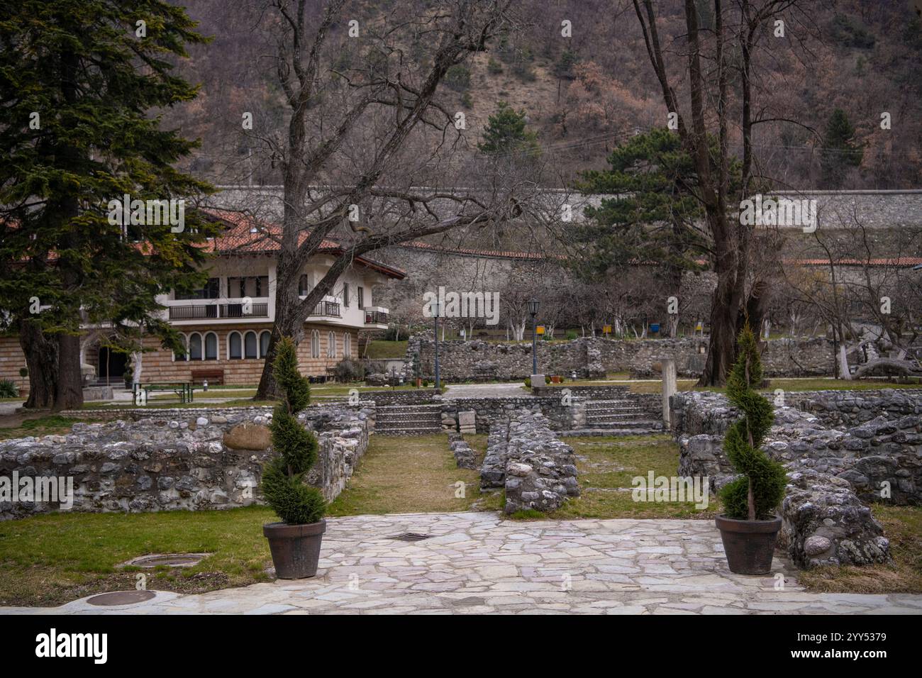 Courtyard or garden of Medieval Monastery and Church Pecka Patrijarsija ...