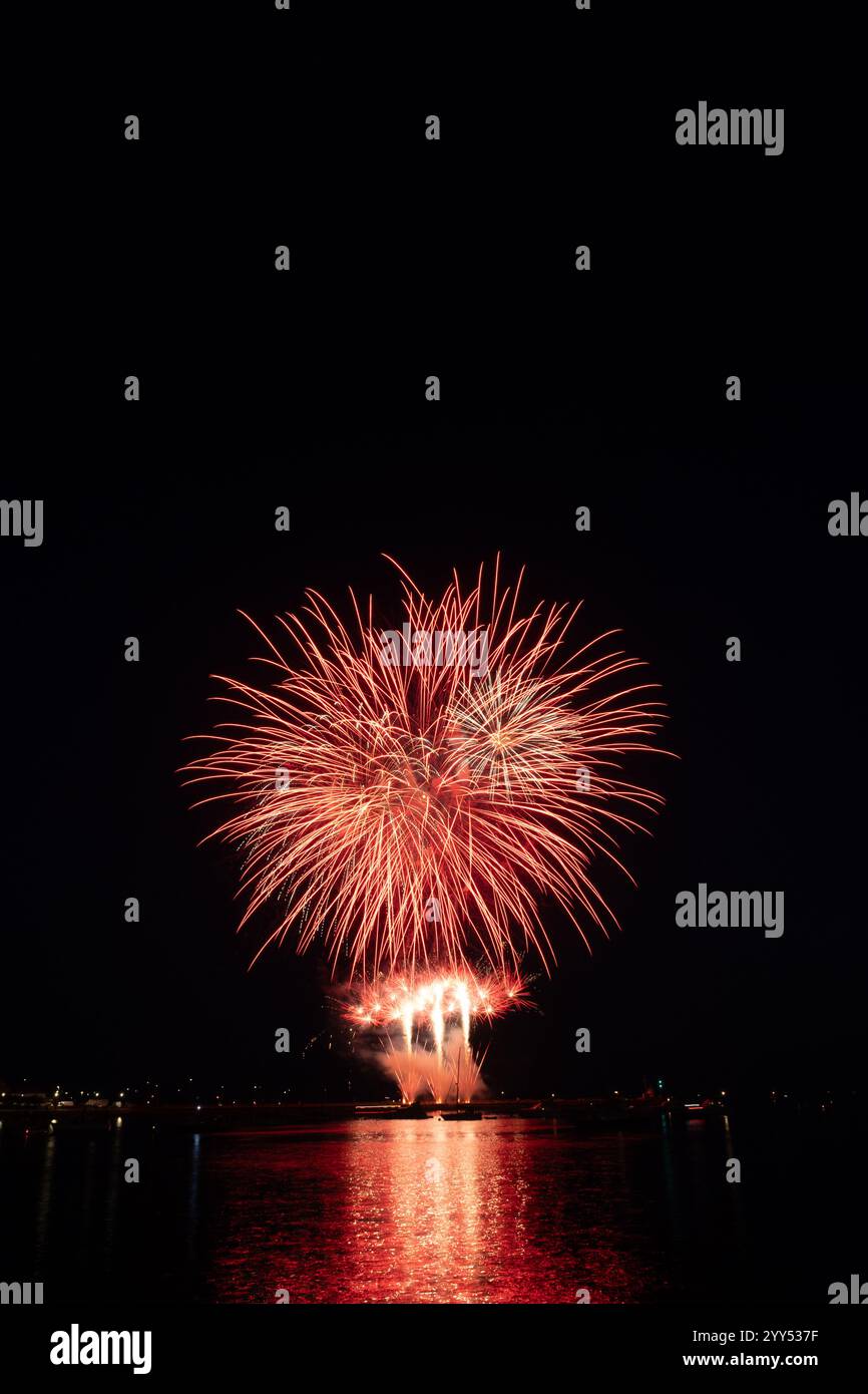 Fireworks over the water as part of the 2023 British Firework ...