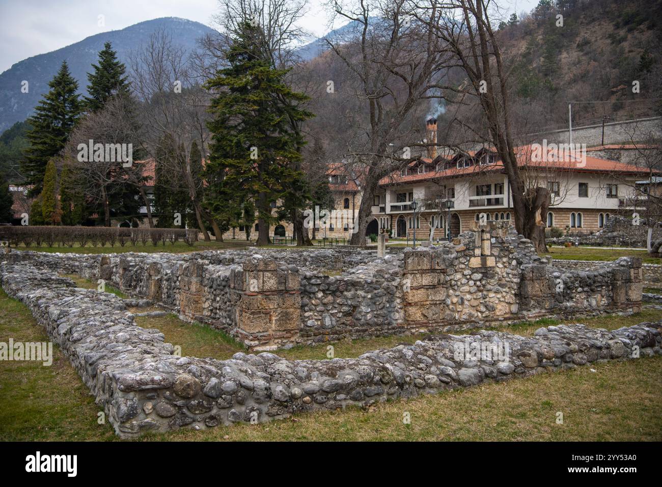 Courtyard or garden of Medieval Monastery and Church Pecka Patrijarsija ...