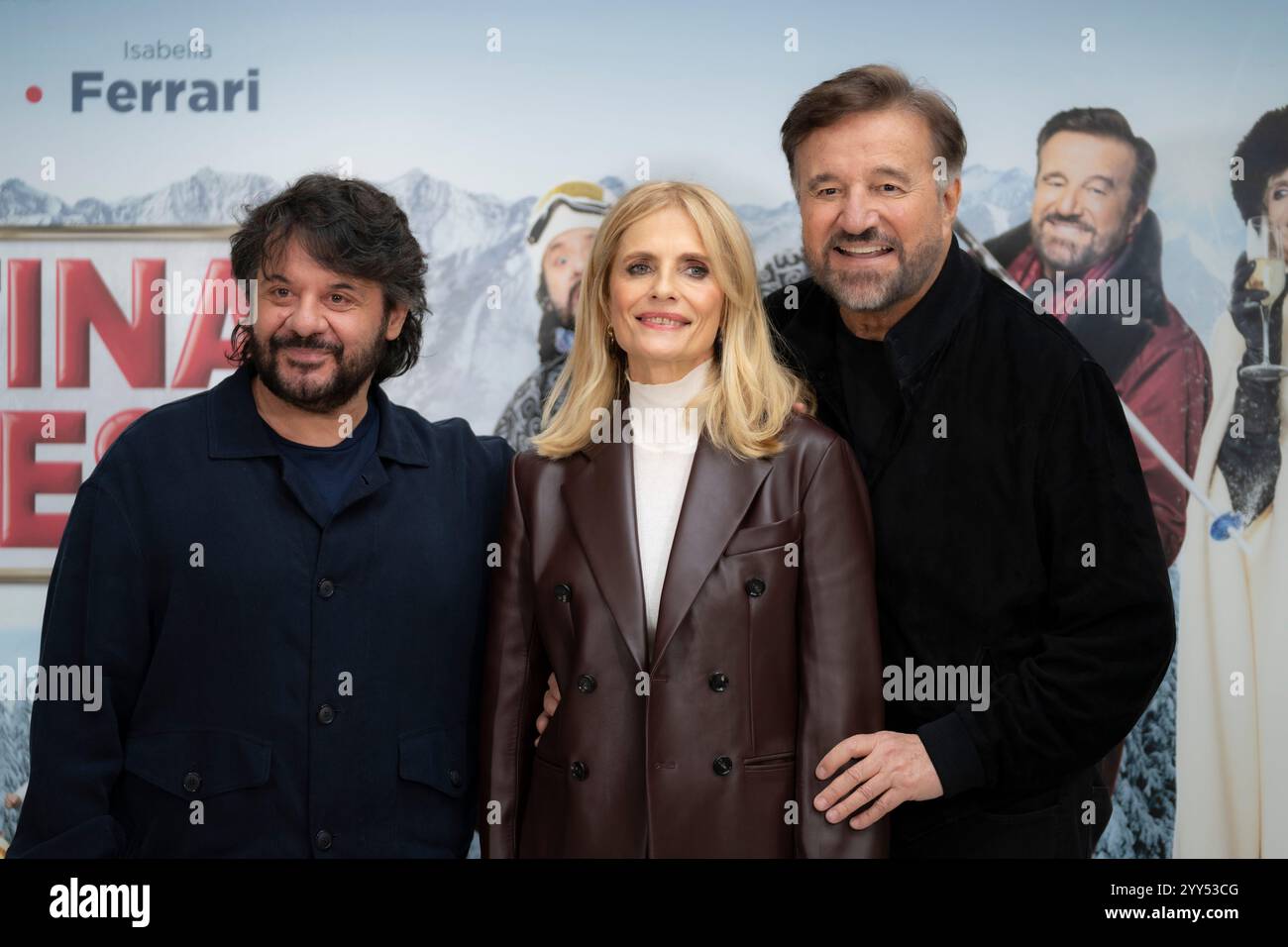 Rome, Italy, December 19, 2024 - Isabella Ferrari, Christan De Sica ...