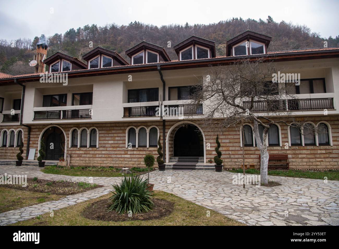 Courtyard or garden of Medieval Monastery and Church Pecka Patrijarsija ...