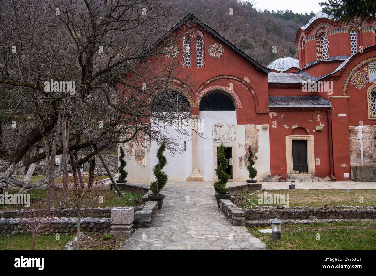 Courtyard or garden of Medieval Monastery and Church Pecka Patrijarsija ...