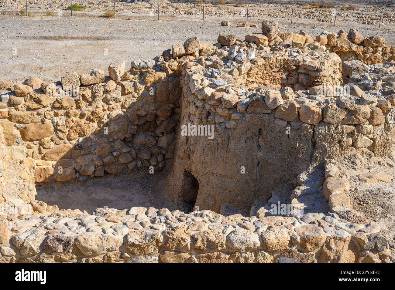 Pottery Kiln Qumran archeological site on the shore of the Dead Sea, in ...